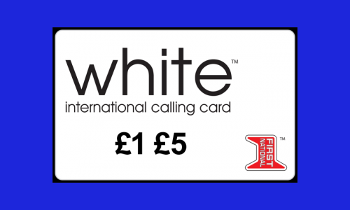 Buy White International Calling Card Pin - 2 Options PayPal